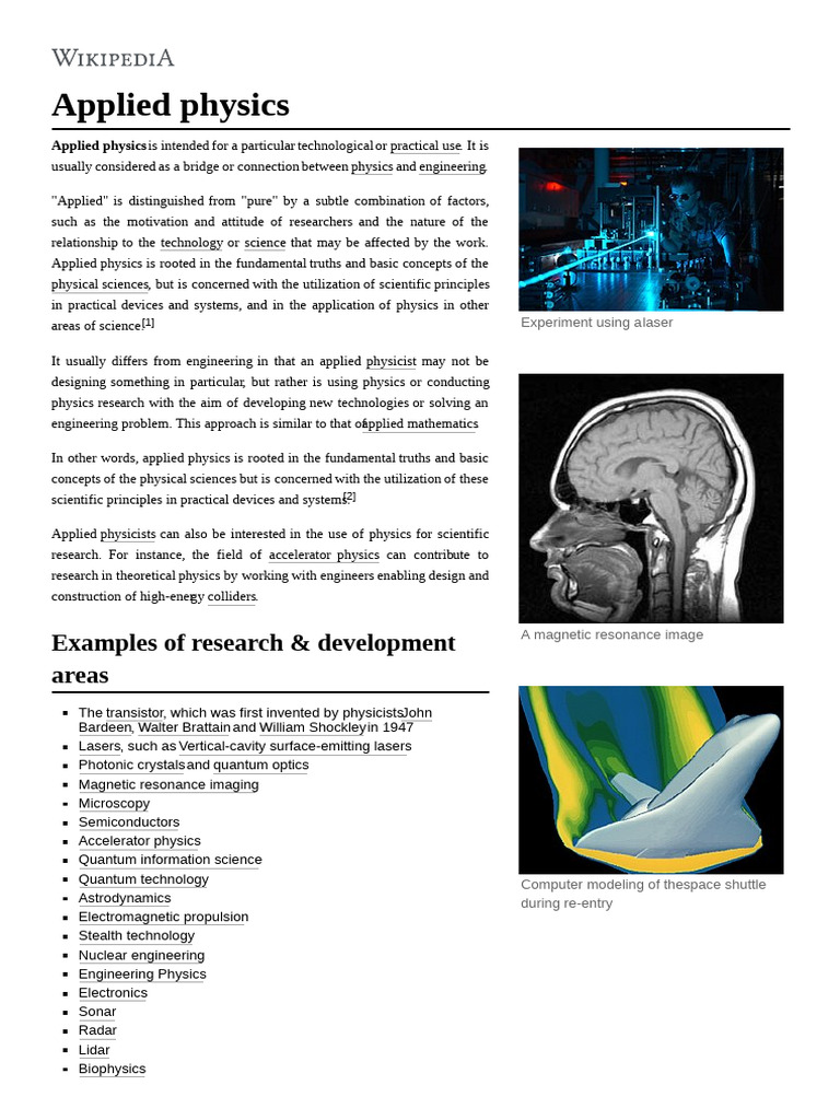 Applied Physics | PDF | Physics | Engineering