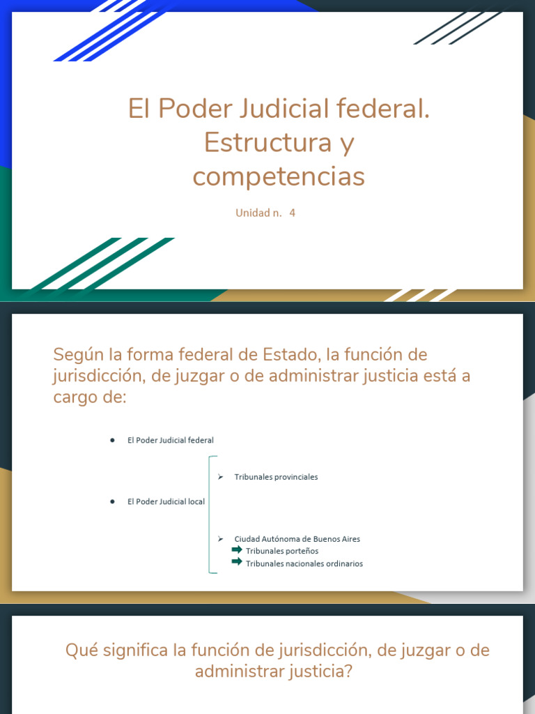 Estructura y competencias del Poder Judicial | PDF | Judicaturas ...