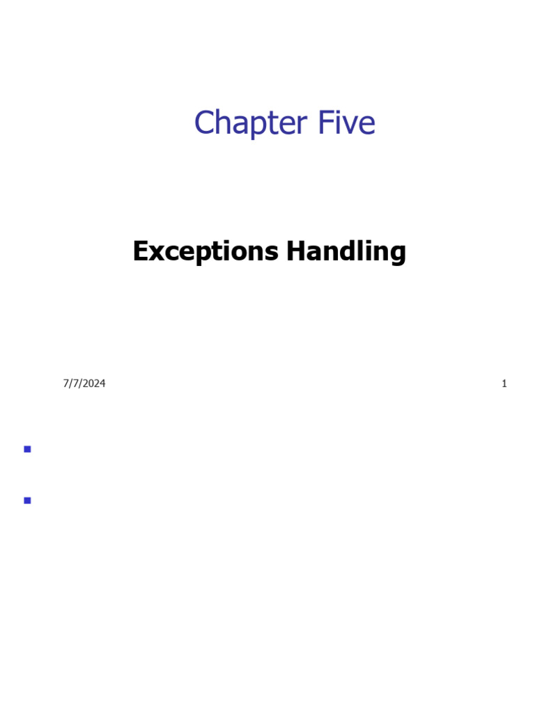 Java Exception Handling Explained | PDF | Software Development ...