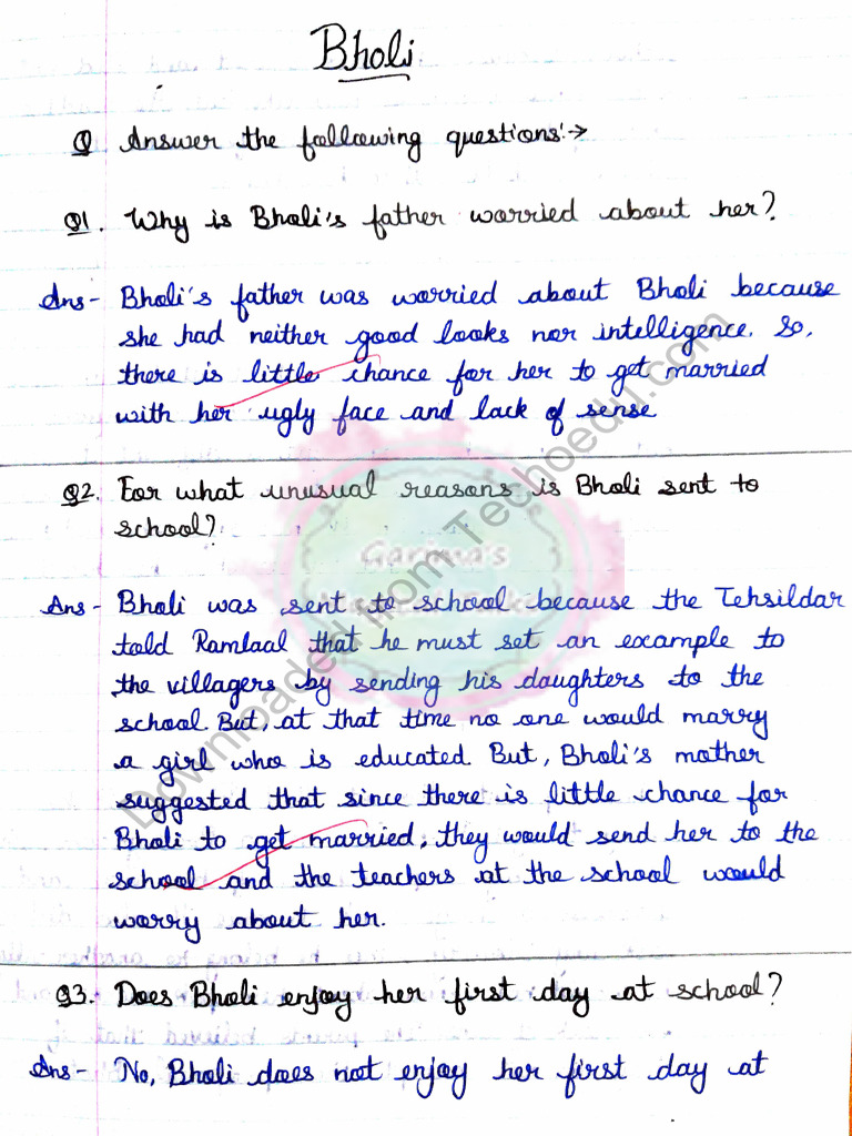 Bholi's Journey: Overcoming Challenges | PDF
