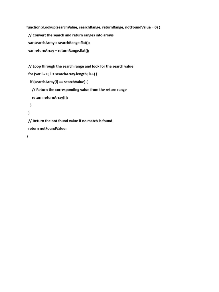Lookup Code for Google Sheets | PDF Lookup Code for Google Sheets | PDF