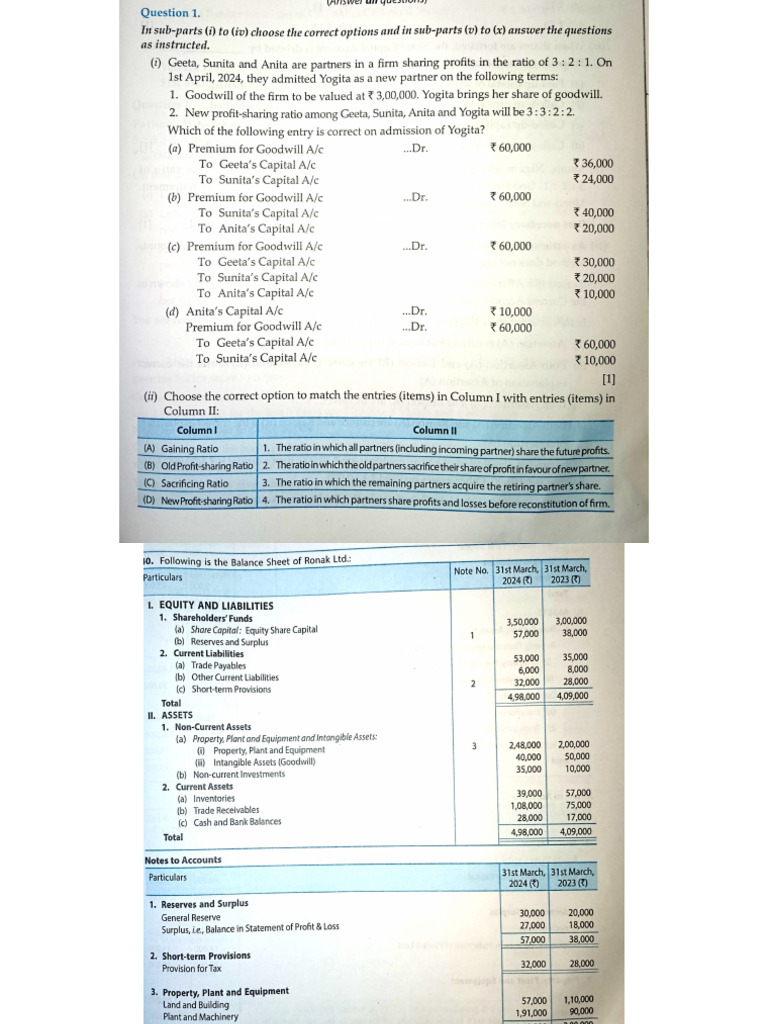 HS TEST (Accounts) | PDF
