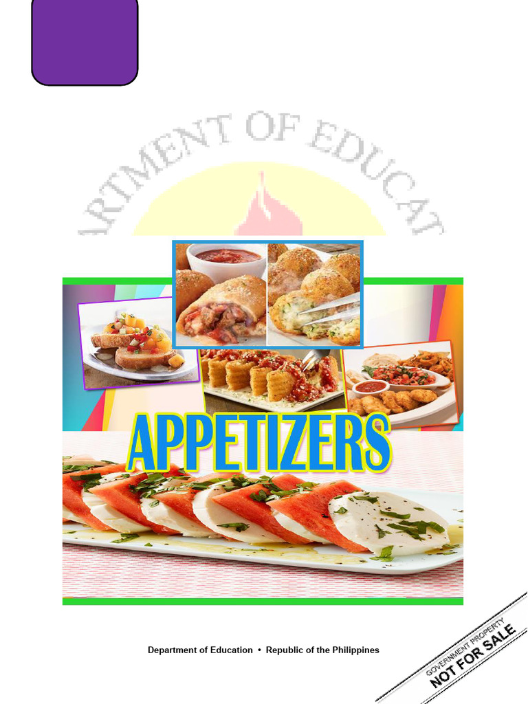 TLE G 9 Module 4 Cookery Lesson 4 Prepare A Range of Appetizers Marilou | PDF | Hors D'oeuvre ...