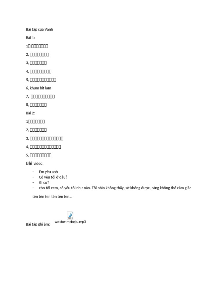 Bài tập của Vanh | PDF