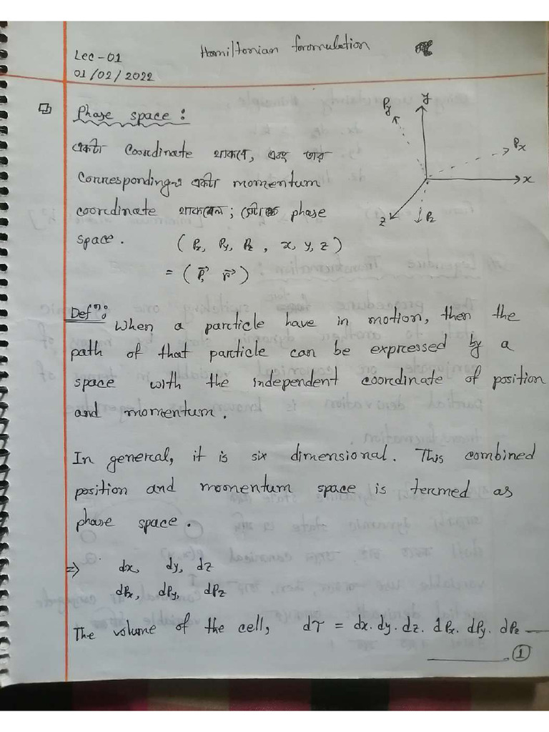 Cllasical Mechanics II Chap1 Note | PDF