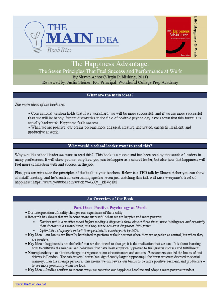 Happiness Fuels Success in Leadership | PDF | Habits | Happiness