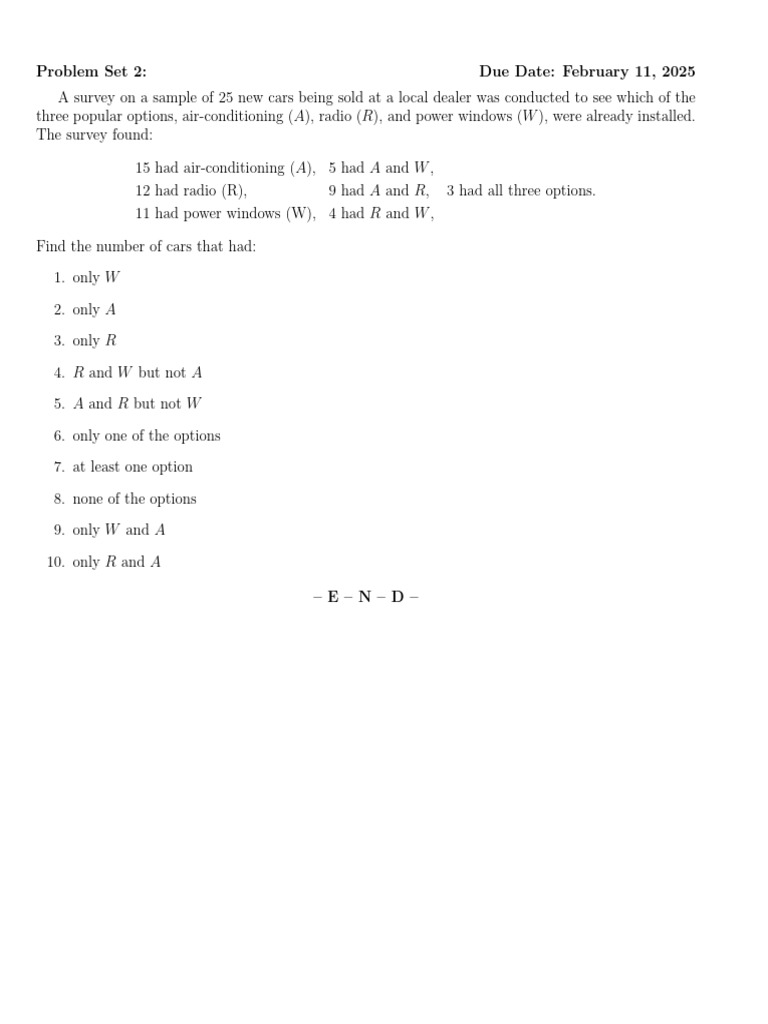GE 112 - Problem Set 2 | PDF