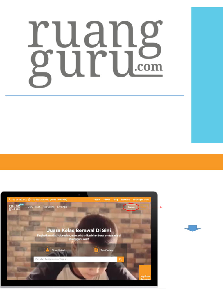 Panduan Login dan Profil Guru Ruangguru | PDF