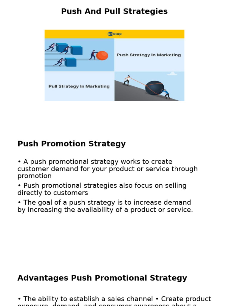 Push and Pull Strategies | PDF