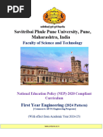 SPPU FE 2024 (2024-2025) Pattern Syllabus | PDF | Eigenvalues And Eigenvectors | Derivative