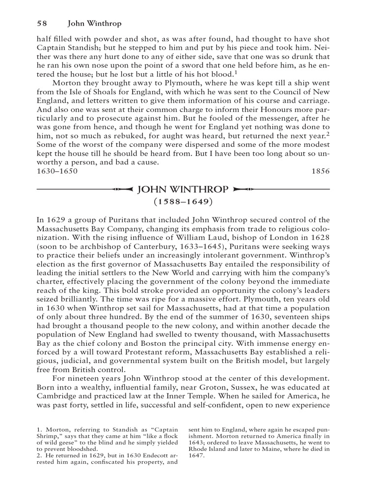 John Winthrop | PDF | John Winthrop | Massachusetts Bay Colony