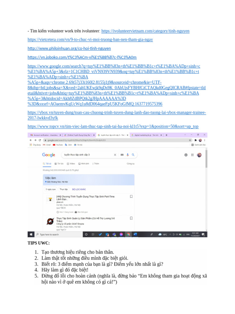 CV To Apply Uwc | PDF