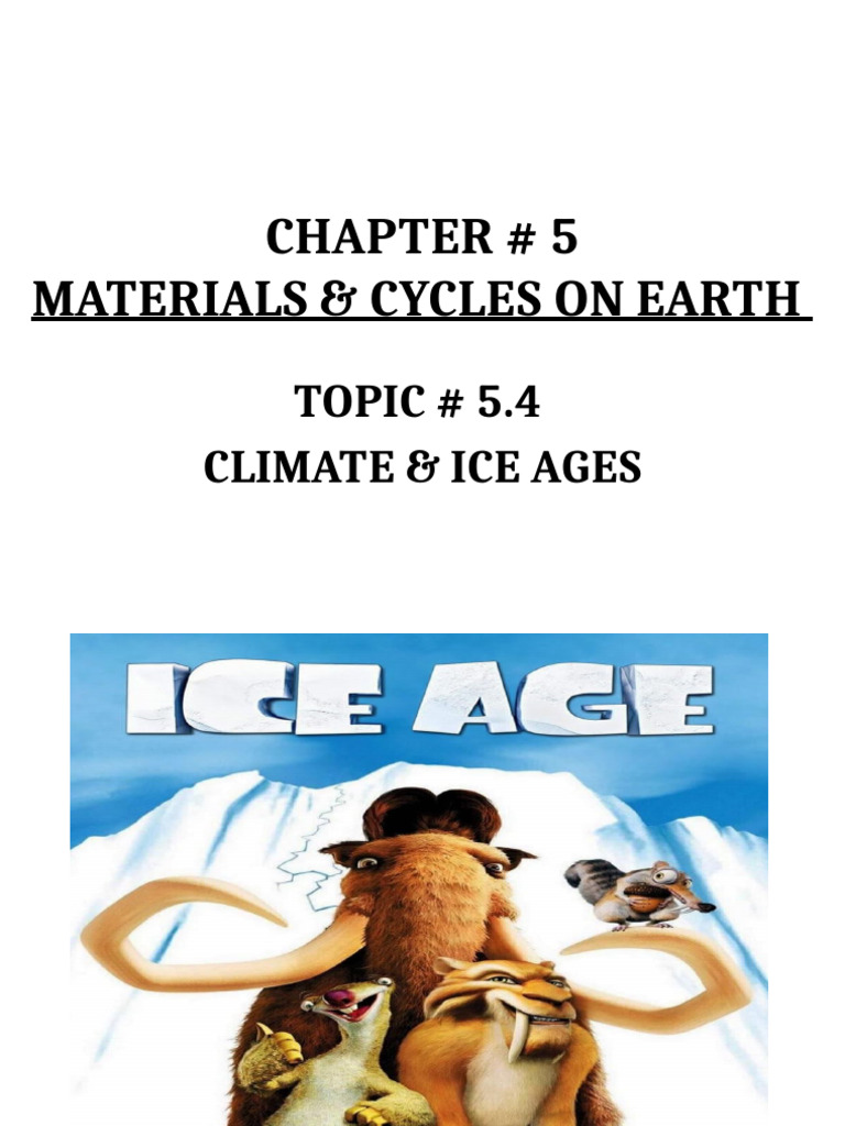 Class 7 - Chapter 5 - Topic 5.4 | PDF | Ice Age | Glacier