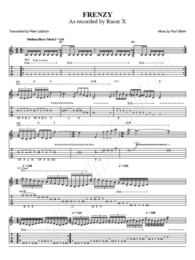 RacerX Frenzy | PDF | Musical Groups | American Musical Groups