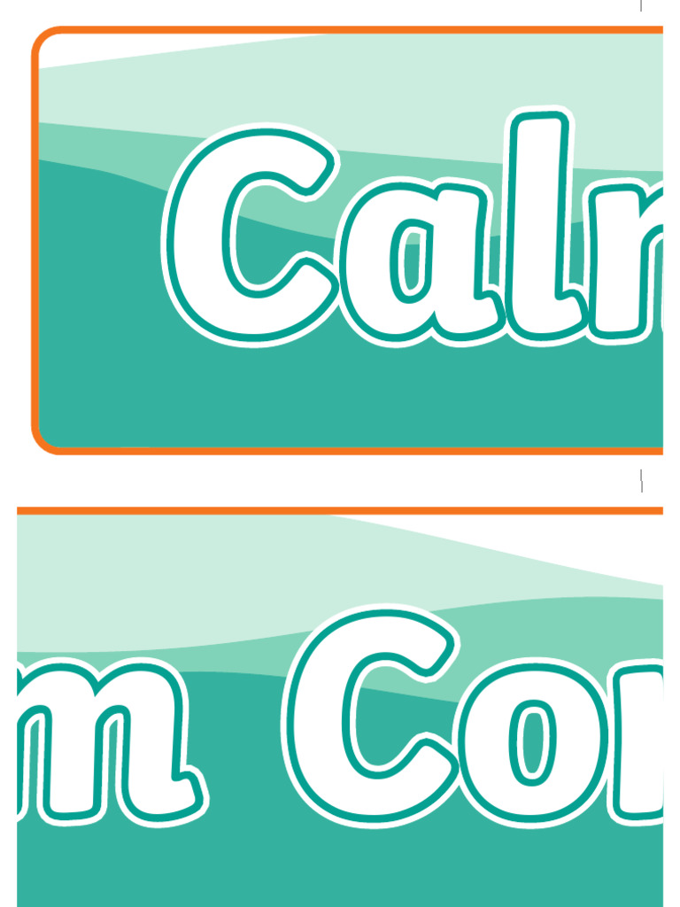 Calm Corner Banner | PDF