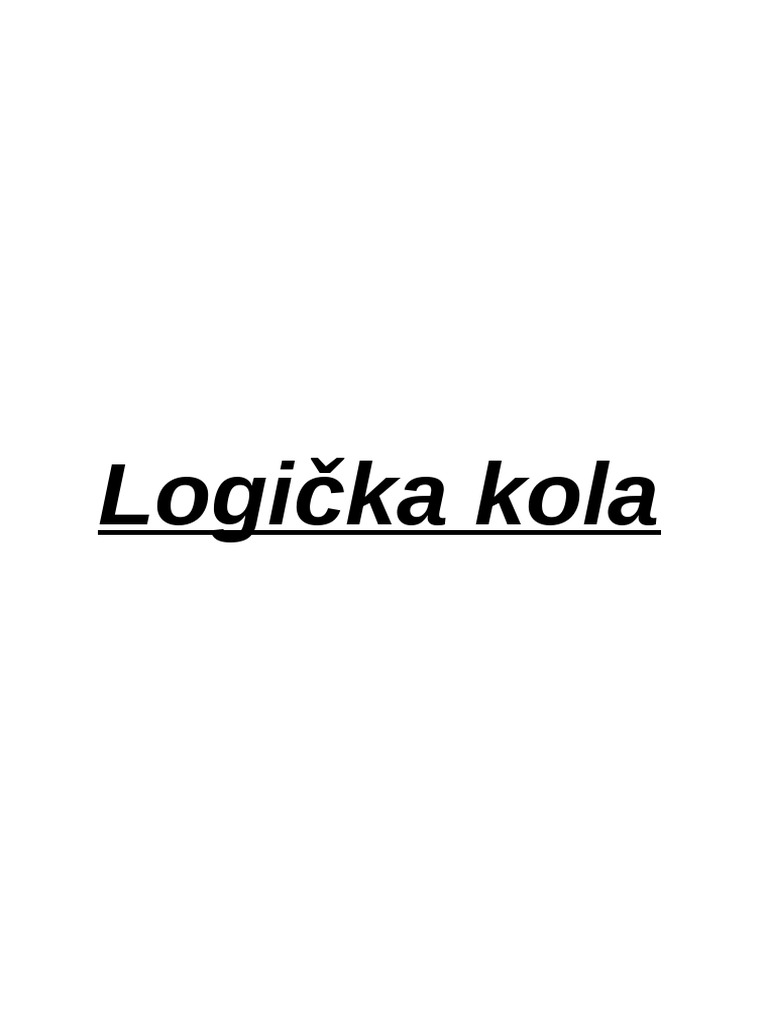 Logicka Kola | PDF