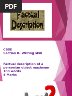 Factual Description Writing Guide | PDF