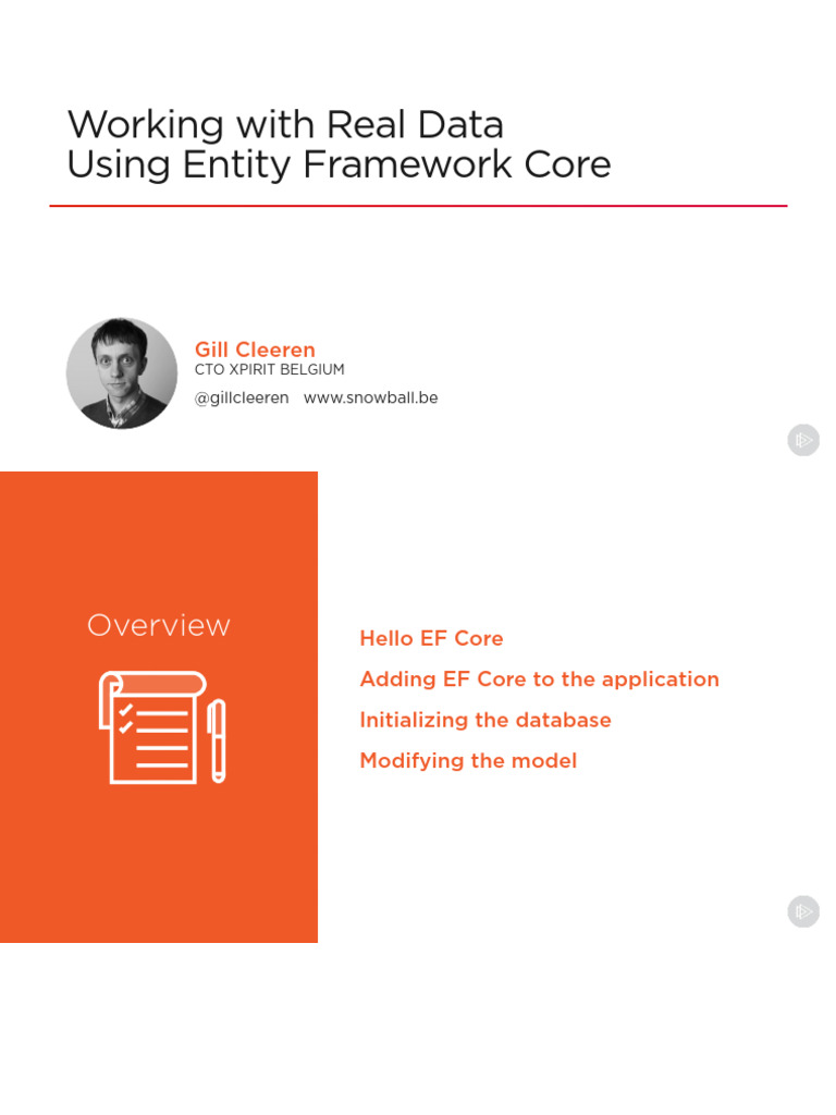 Working With Real Data Using Entity Framework Core Slides | PDF | Entity Framework | Databases