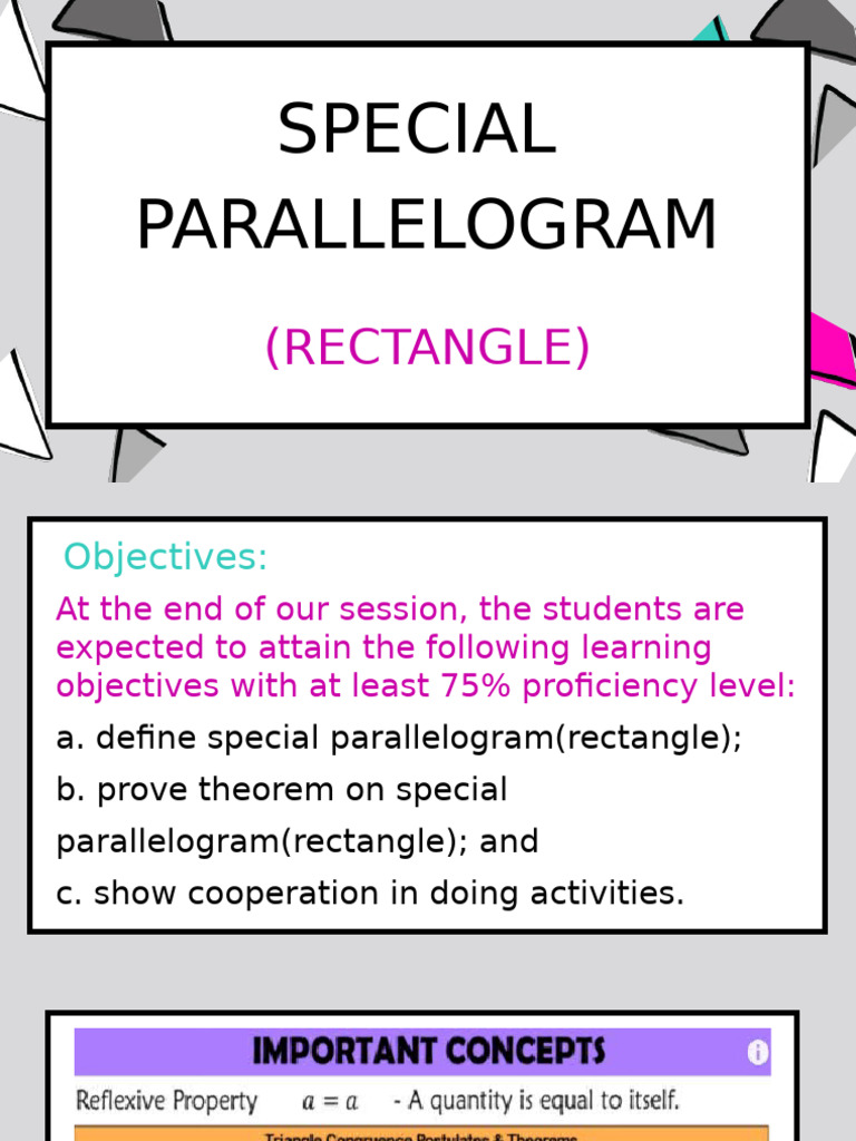 Proves Theorems On Rectangle | PDF