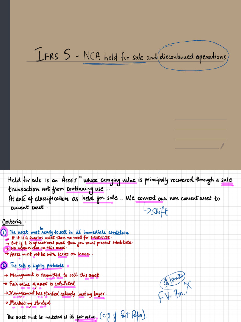 IFRS 5 | PDF | Fair Value | Financial Services