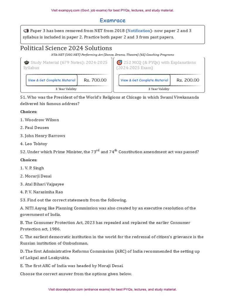 UGC NET Political Science 2024 Guide | PDF | Government
