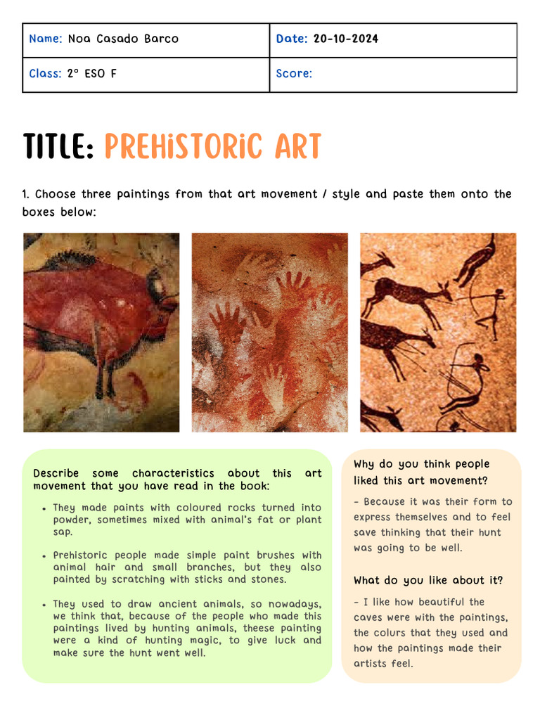 Prehistoric Art Pdf