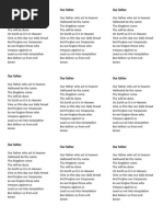 Arrange the Our Father Prayer | PDF