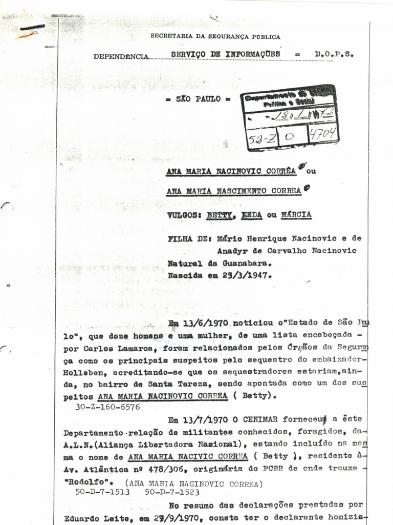 009 Prontuario Dops | PDF