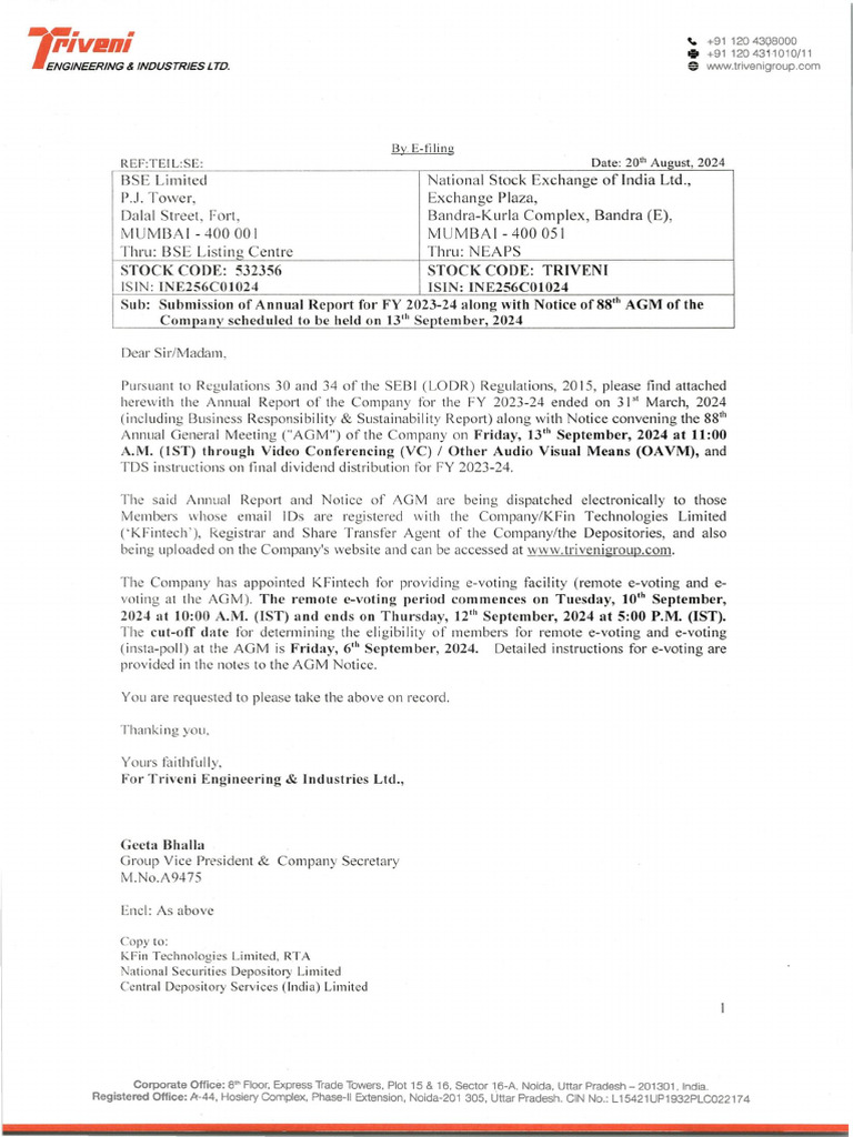 Triveni Engineering | PDF | Login | Password