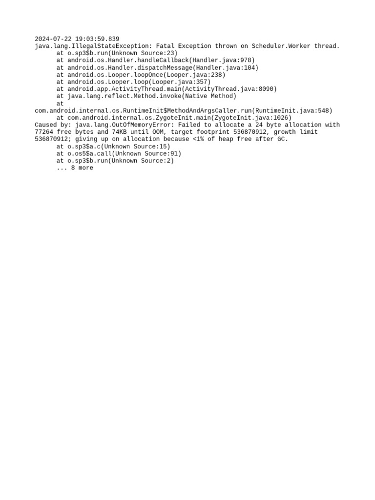 Last Crash Log | PDF