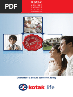 Kotak Signature Term Plan Brochure | PDF | Insurance | Life Insurance