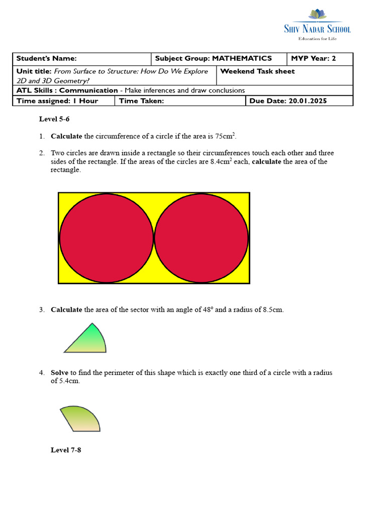 Geometry Problem Solving Tasks | PDF