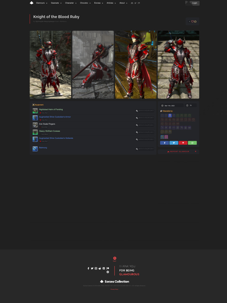 Knight of the Blood Ruby _ Eorzea Collection | PDF | Japanese Games | Japanese Role Playing ...