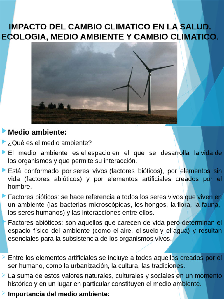 Cambio Climático y Salud Pública | PDF | Entorno natural | Contaminación