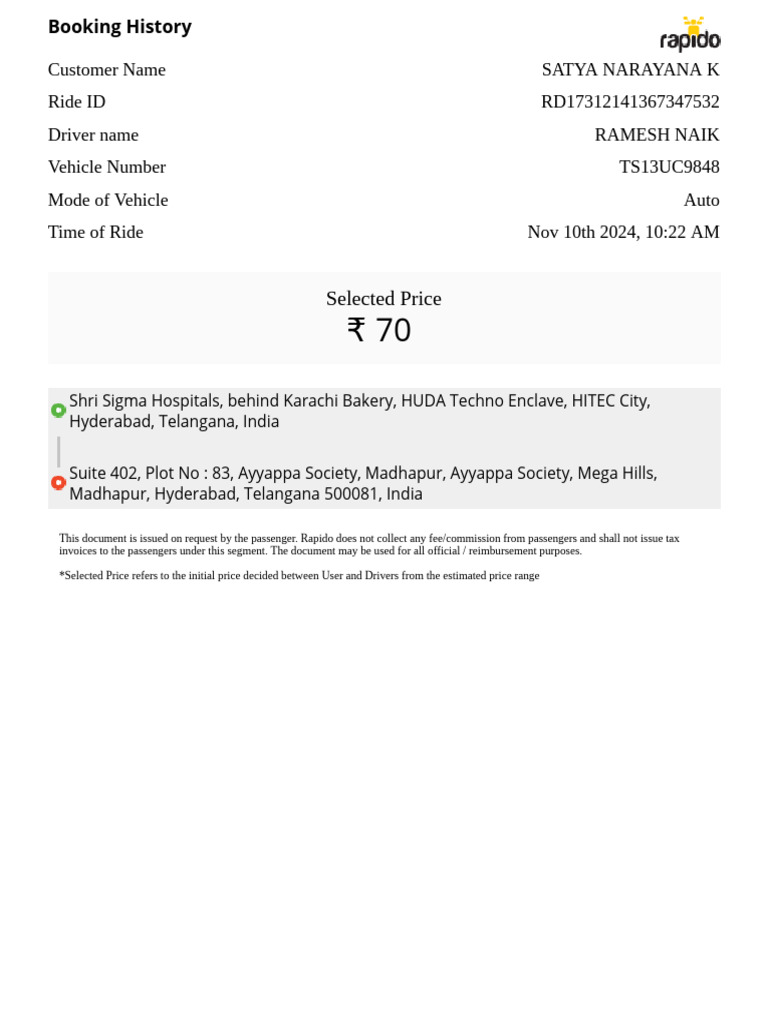 Auto Receipt RD17312141367347532 | PDF