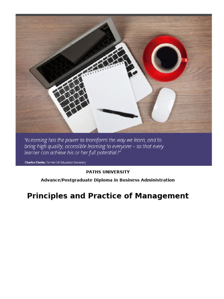 Principles and Practice of Management | PDF | Science | Human Resource ...