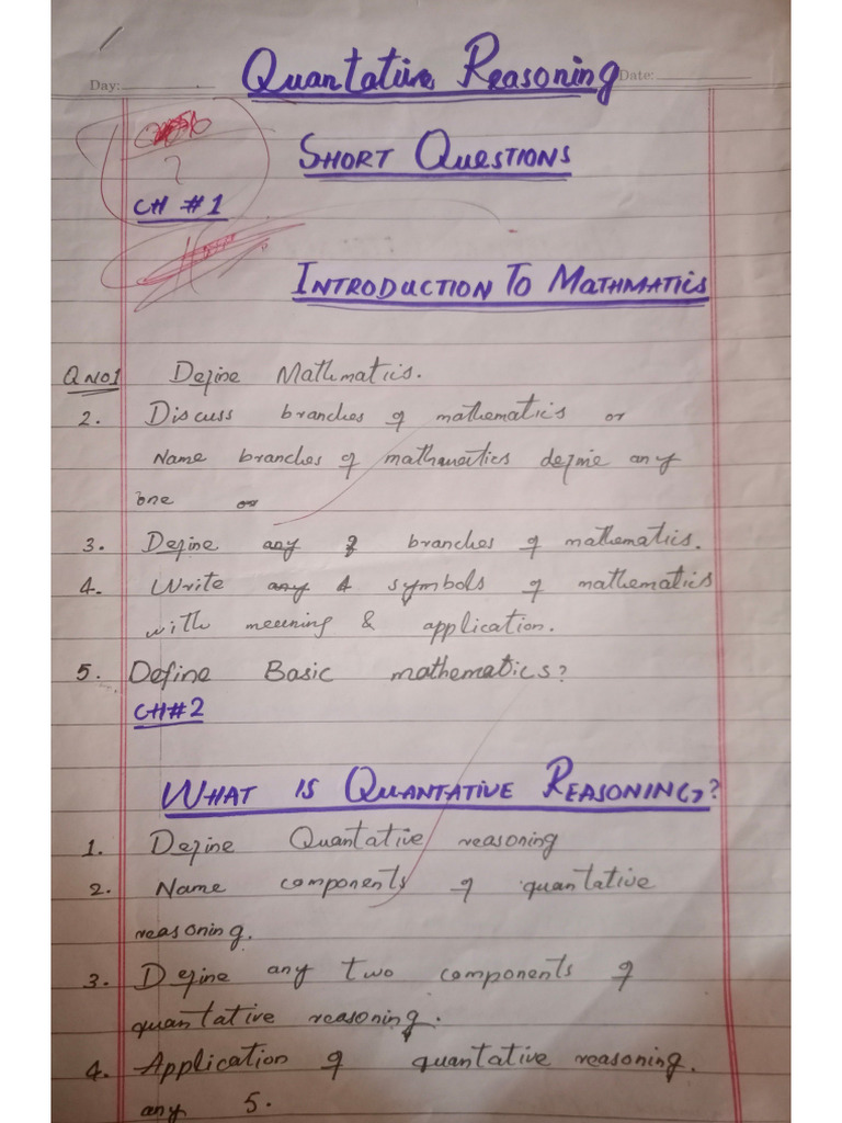 Quantative Reasoning | PDF