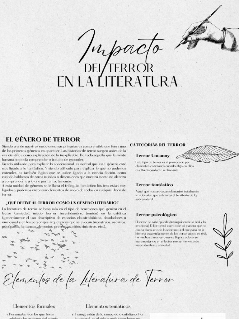 Impacto del Terror en la Literatura | PDF | Ficción de terror | Fantasía