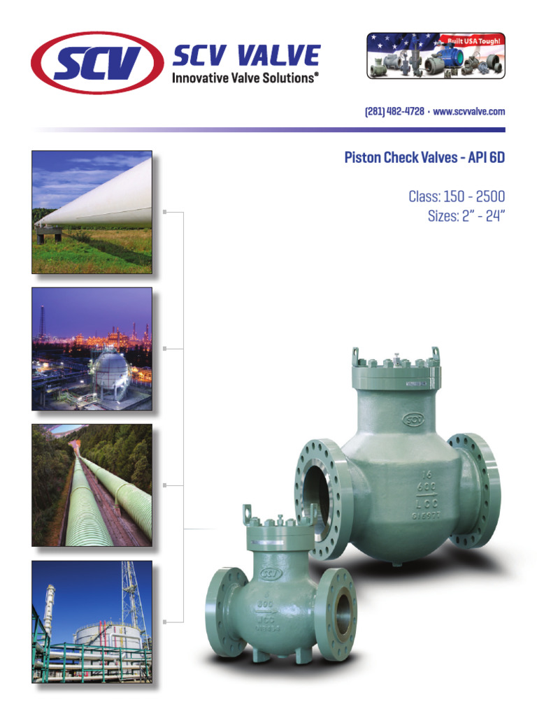 Piston Check Valve Specifications | PDF | Mechanical Engineering | Plumbing