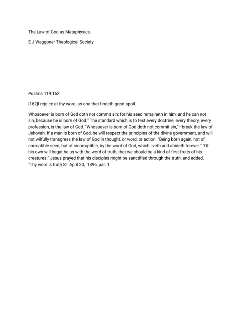 Metaphysics of The Decalogue | PDF | Glory (Religion) | Trinity