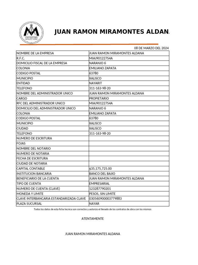 ficha tecnica juan ramon 2 | PDF
