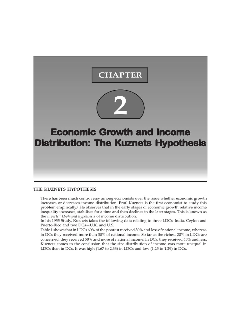 2 - Kuznets Hypothesis | PDF | Income Distribution | Economic Inequality