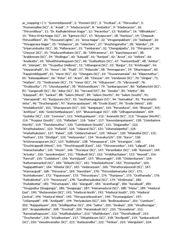 AC Mapping For Paddle Ocr | PDF