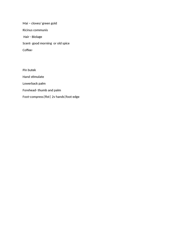 Mai - Cloves/ Green Gold Ricinus Communis Hair - Biolage Scent-Good ...