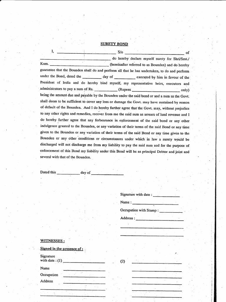 Surety Bond | PDF
