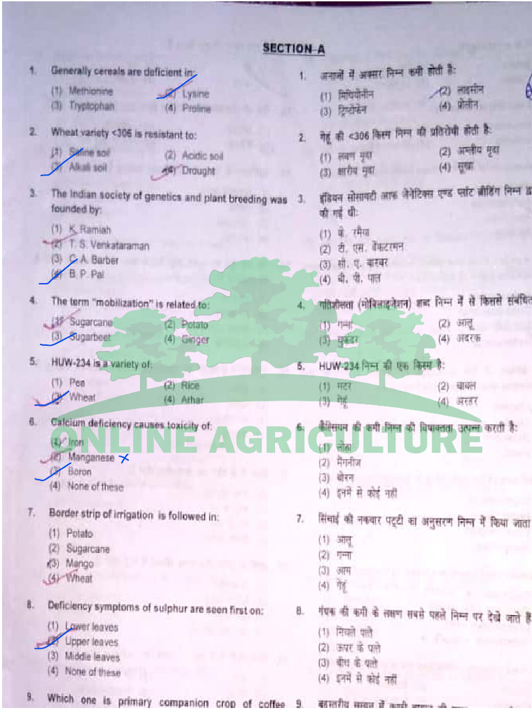 Agri Question | PDF | Seed | Peanuts