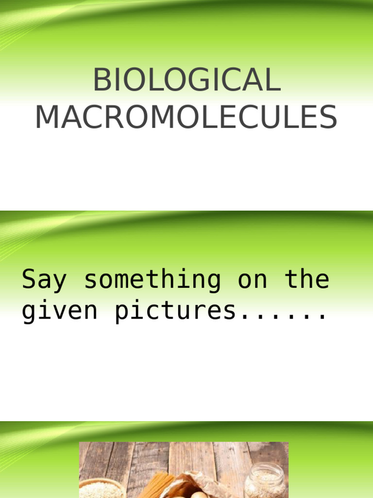 Understanding Biological Macromolecules | PDF | Carbohydrates | Glucose