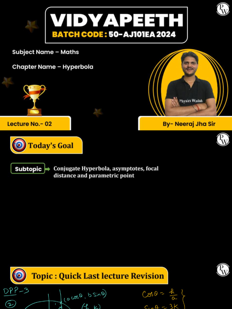 Conic Sections Hyperbola 02 Pdf