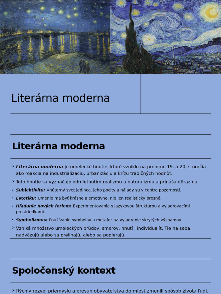 Literarna Moderna | PDF