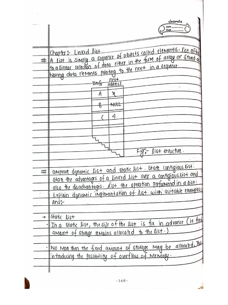 Linked list cheat_sheet-1 | PDF